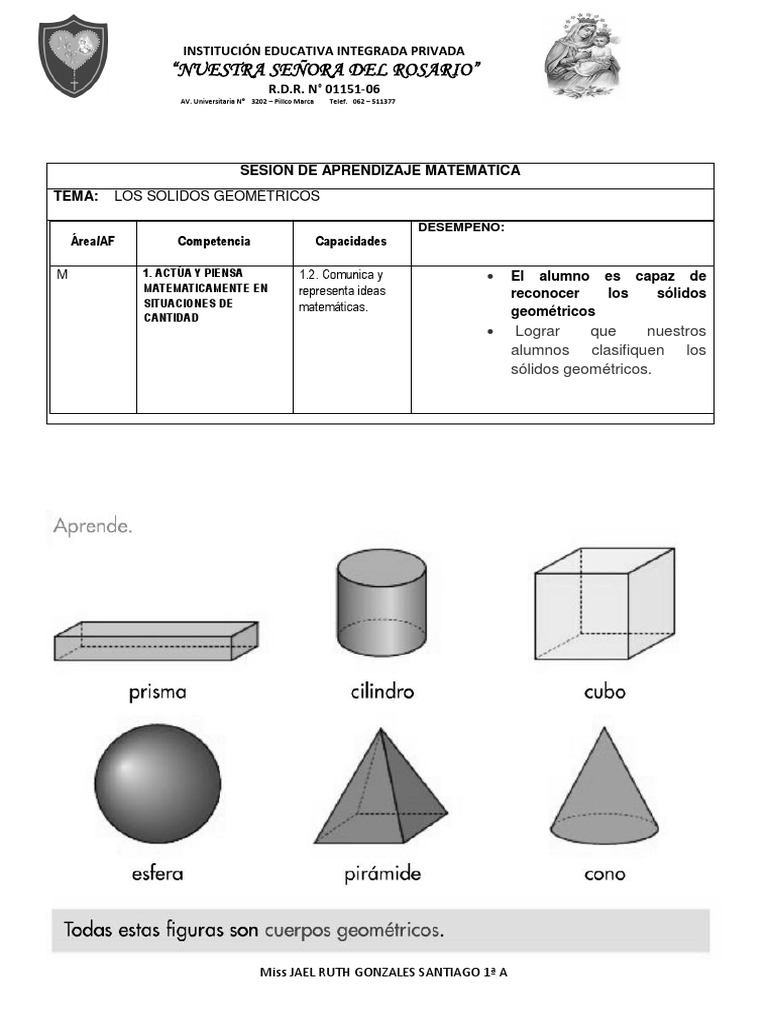 Solidos Geometricos | PDF | Aprendizaje | Maestros