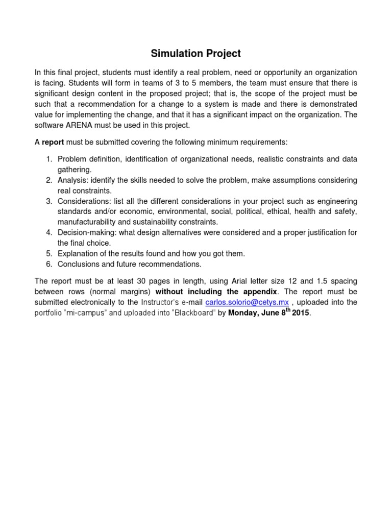 Simulation Project: Carlos - Solorio@cetys - MX | PDF