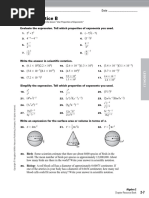 Grade 9 Math: UNIT 2: Powers and Exponent Laws - TEST Name | PDF ...