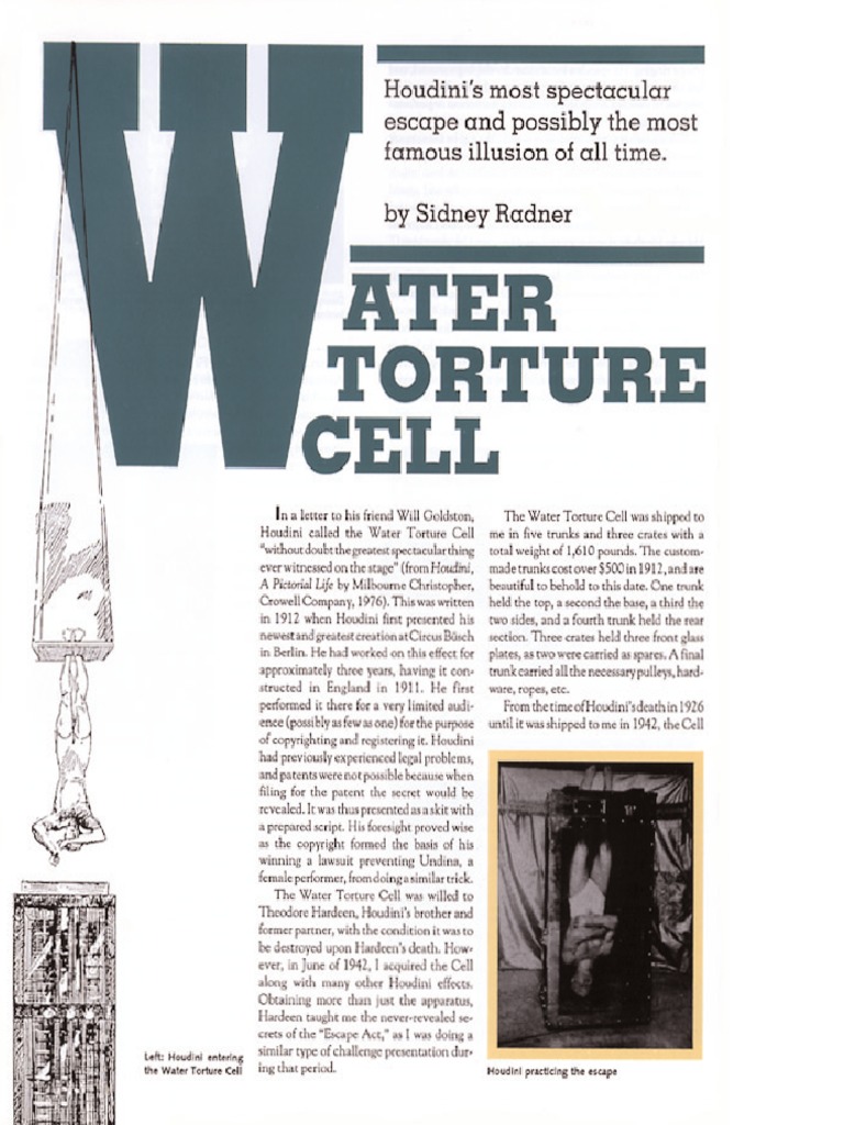 Houdini Torture Cell PDF | PDF