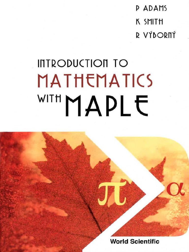 Introduction To Mathematics With Maple PDF | PDF