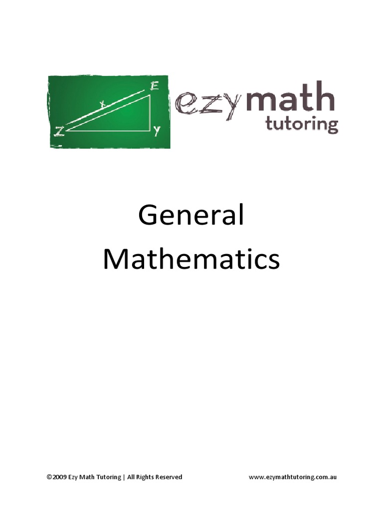 Ezy Math Tutoring - General Maths-2 | PDF | Interest | Loans