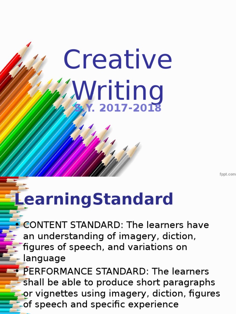 Creative Writing Lesson 1 | Creative Writing | Essays