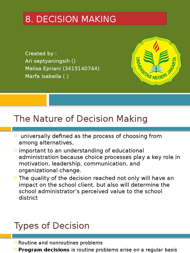 Decision Making Models and Techniques | PDF | Rationality | Decision Making