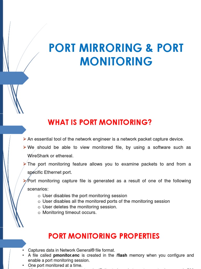 Port Monitor-Mirror | PDF | Network Switch | Port (Computer Networking)