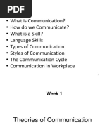 List of Communication Theories Handout | PDF | Discourse | Theory