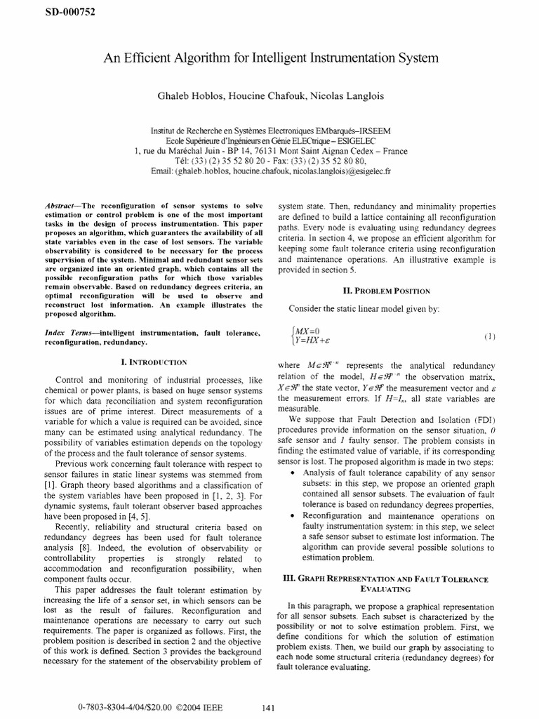 An Efficient Algorithm Intelligent System: Instrumentation | PDF ...