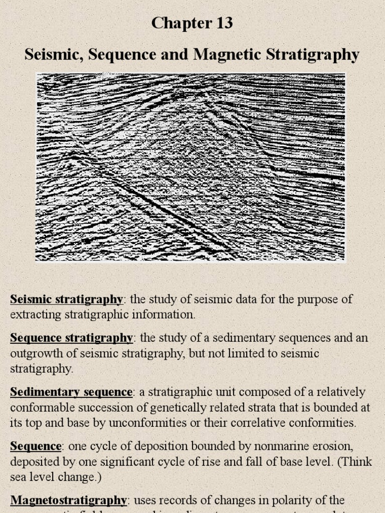 Chap 13 14 Seismic Sequence And Magnetic Stratigraphy Pdf