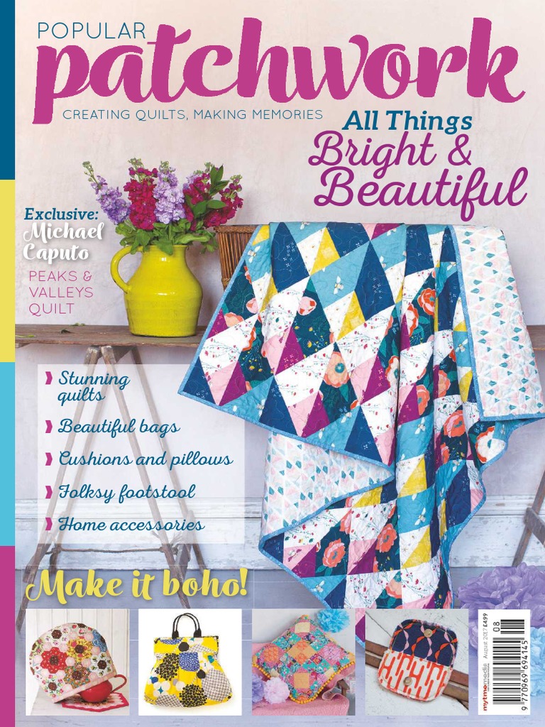 Popular Patchwork Magazine August 2017 | Quilting | Patchwork