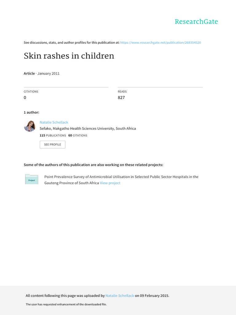 Skin Rashes in Children | Download Free PDF | Dermatitis | Cutaneous ...