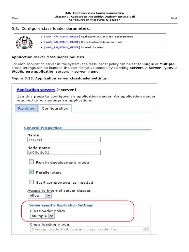 3.8. Configure Class Loader Parameters.: Prev Next | PDF | Library ...