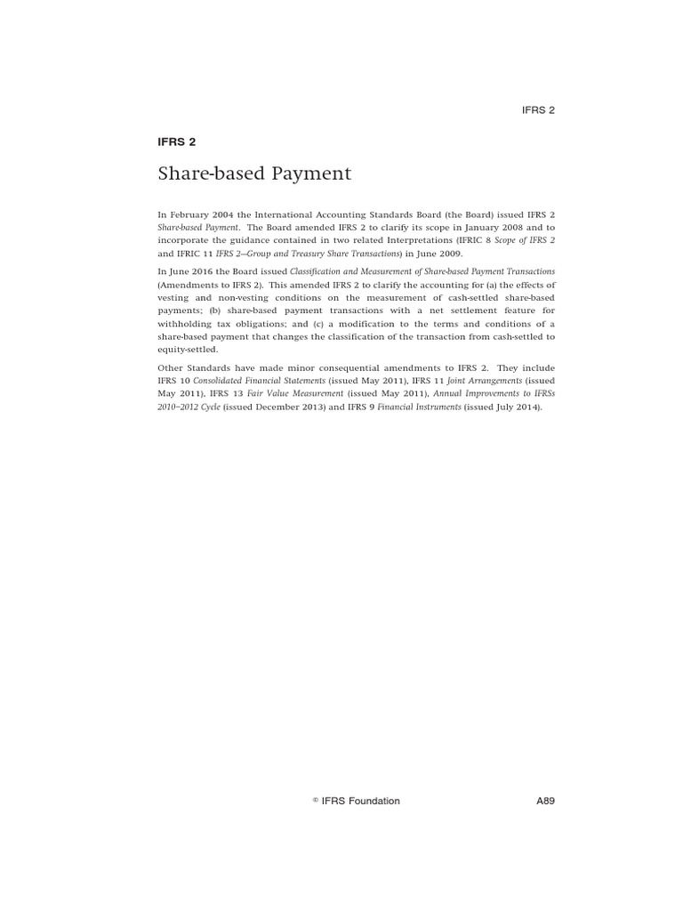 2-Share Based Payment | PDF | International Financial Reporting ...
