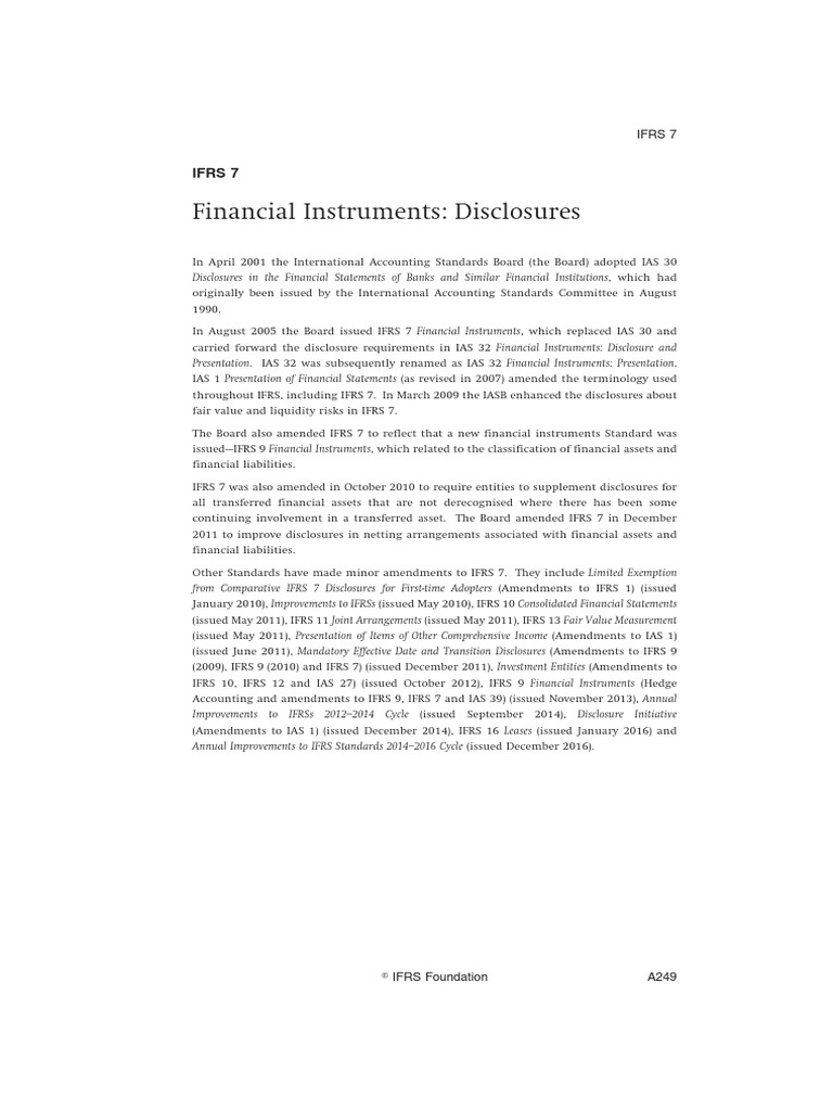 7-Financial Instrument Disclosure | PDF | International Financial ...