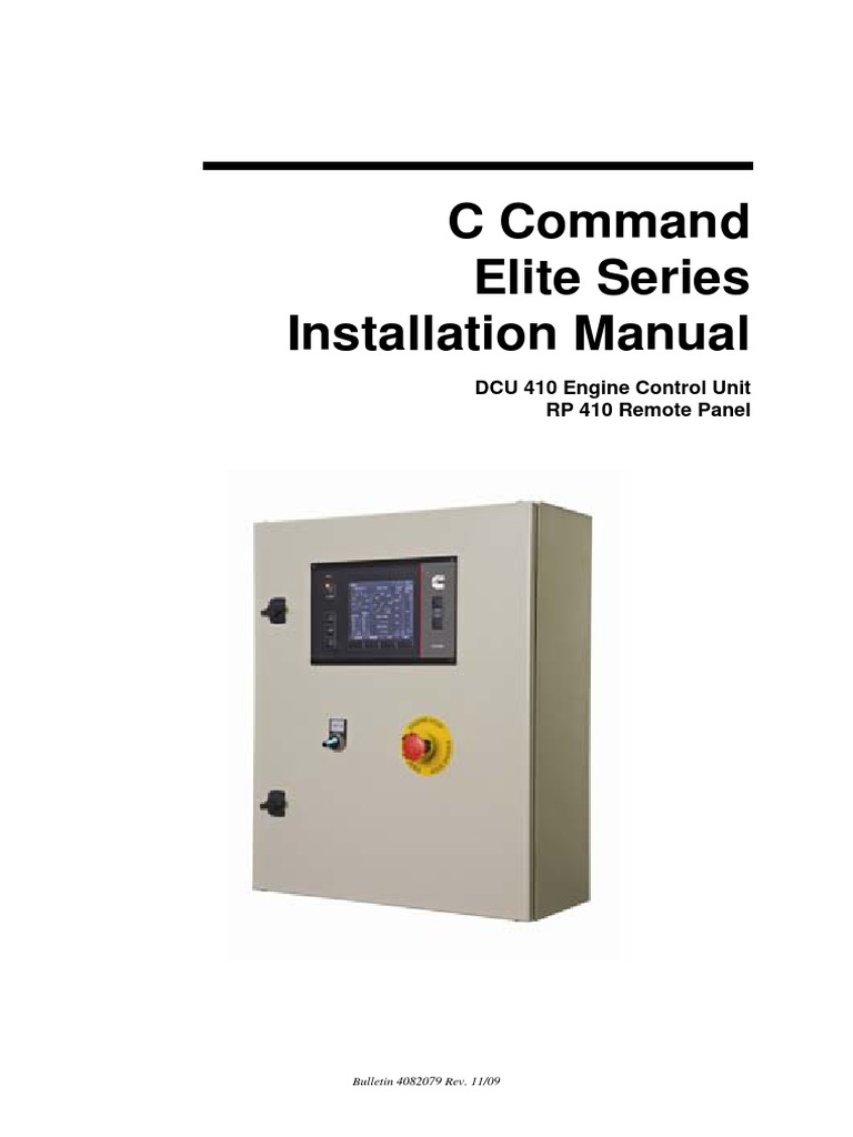 C Command Elite Series Install Manual 4082079 | PDF | Power Supply | Switch