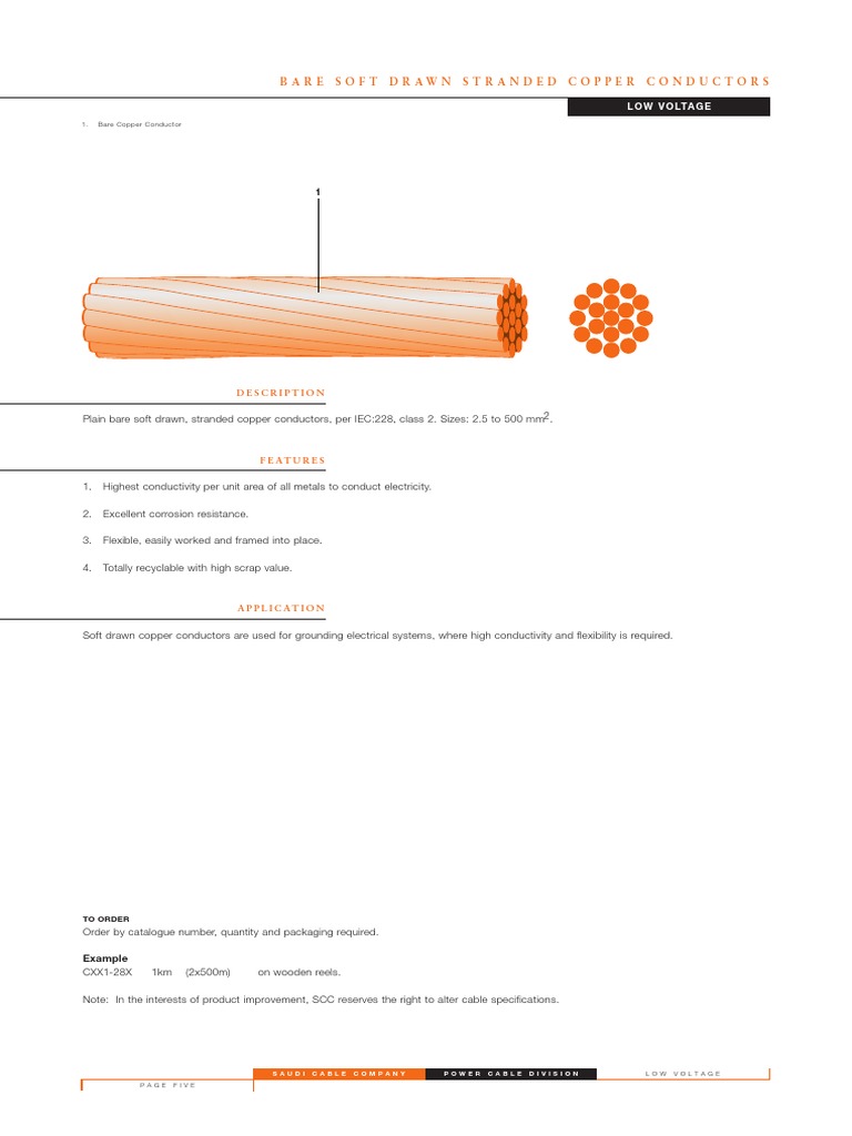01 - SaudiCableReference | PDF | Cable | Electrical Conductor