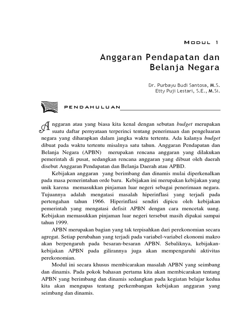 Postur Apbn | PDF