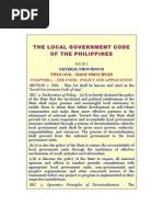 The Local Government Code of 1991 | PDF