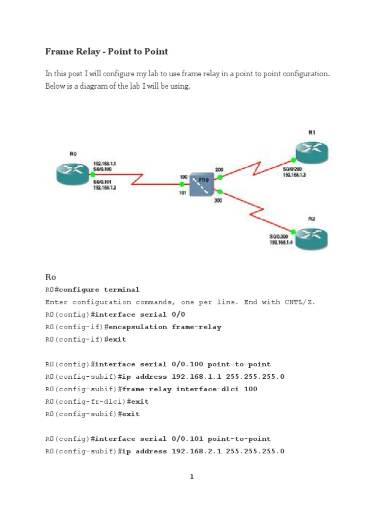 Frame Relay - Point To Point | PDF | Routing | Internet Standards