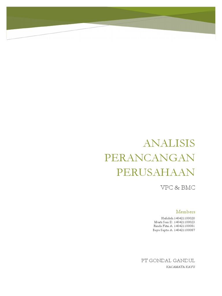 VPC BMC | PDF | Bisnis