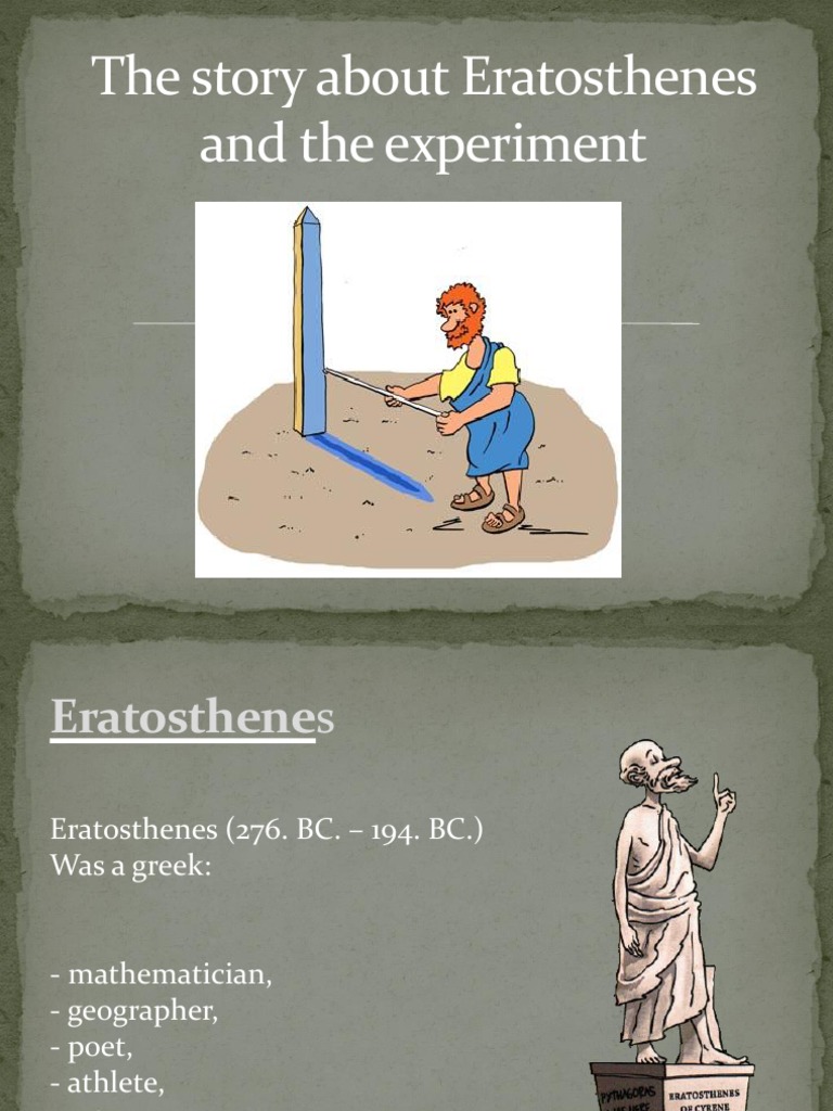 Eratosthenes' Earth Measurement Experiment | PDF | Geomatics | Earth ...