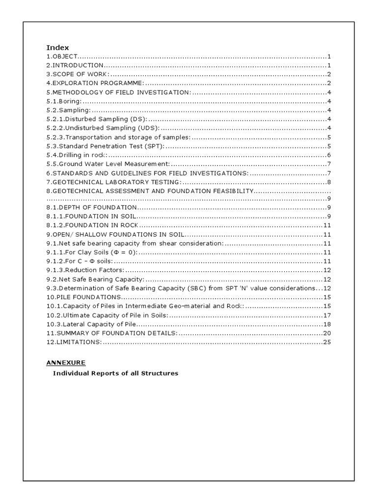 Geotechnical Report _W-B.pdf | Geotechnical Engineering | Deep ...