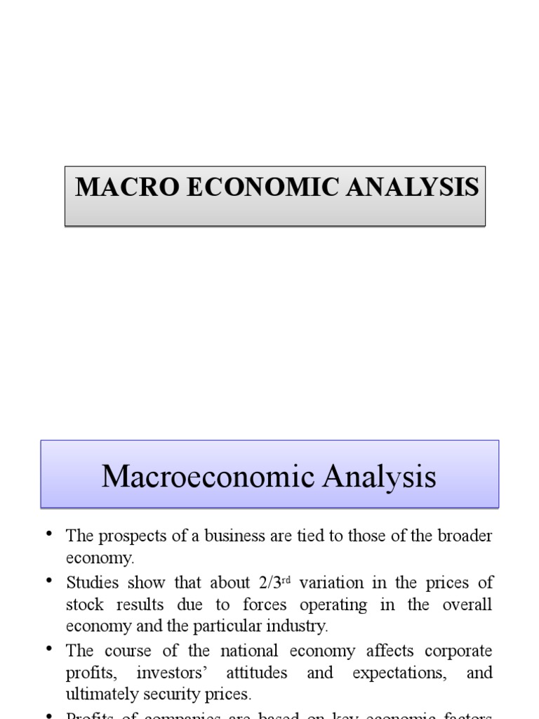 Macro Economic Analysis Macro Economic Analysis | Download Free PDF ...