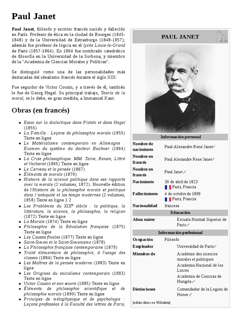 Paul Janet | PDF | Science | Ciencia filosófica