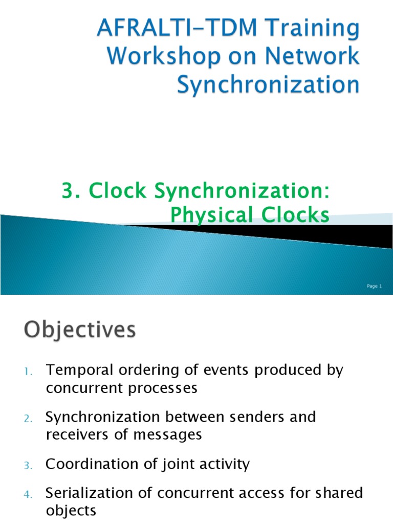 Clock Synchronization: Physical Clocks | PDF | Networking | Electronics