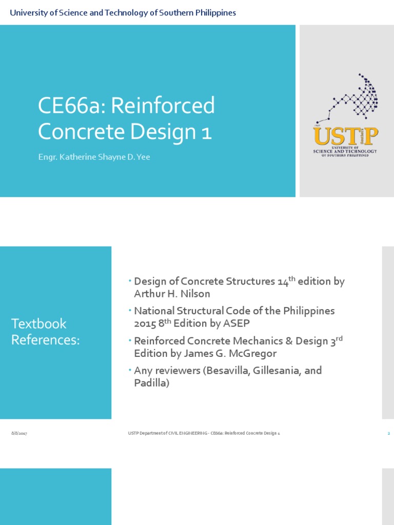 RC Design 1 Lecture | PDF | Bending | Reinforced Concrete