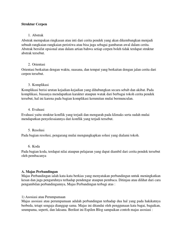 Struktur Cerpen | PDF