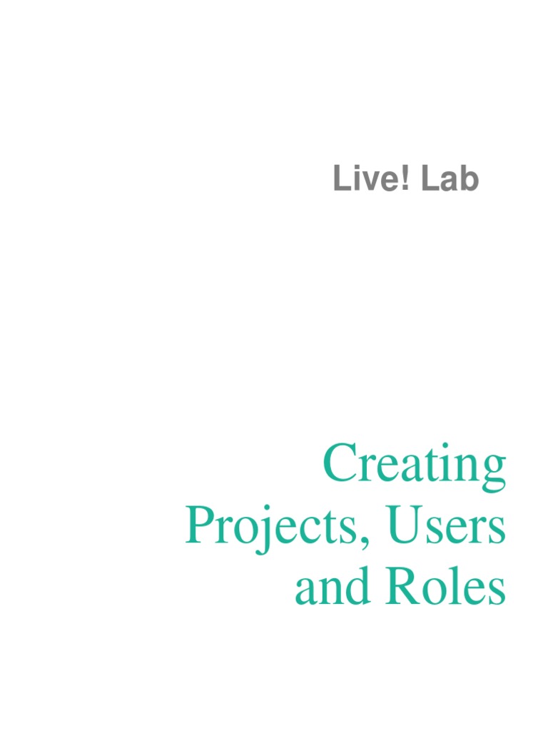 OpenStack: Create Users, Projects, Roles | PDF | Open Stack | Login