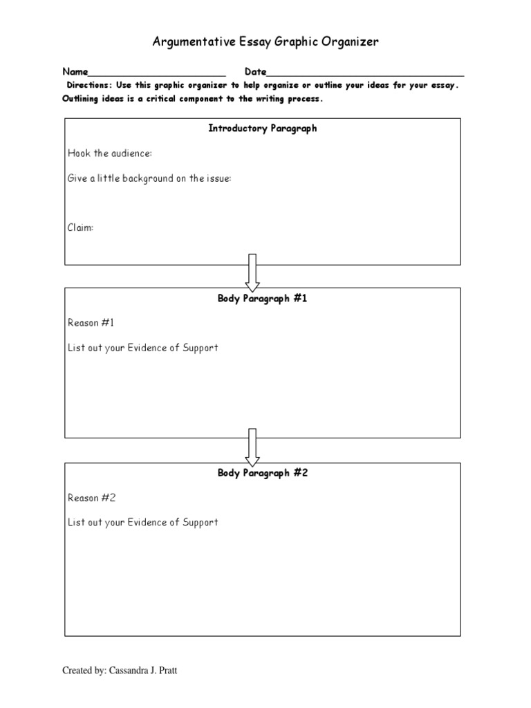 Argument Writing Graphic Organizer | PDF | Semiotics | Cognitive Science