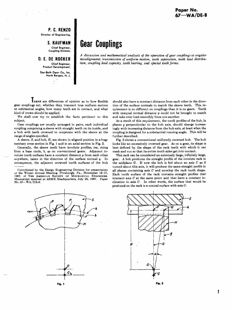 Gear Couplings PDF | PDF | Gear | Tooth