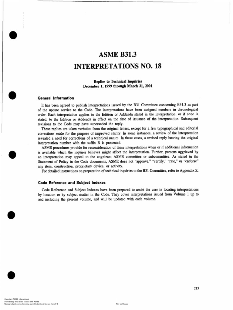 Interpretations ASME B31.3 | PDF | Stainless Steel | Pipe (Fluid ...