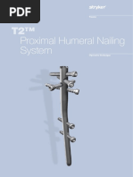 Stryker T2 Proximal Humeral Nail Guide | PDF | Screw | Orthopedic Surgery