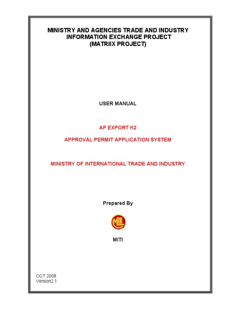 Ap - Export - k2 User Manual (Miti) | PDF | Portable Document Format ...