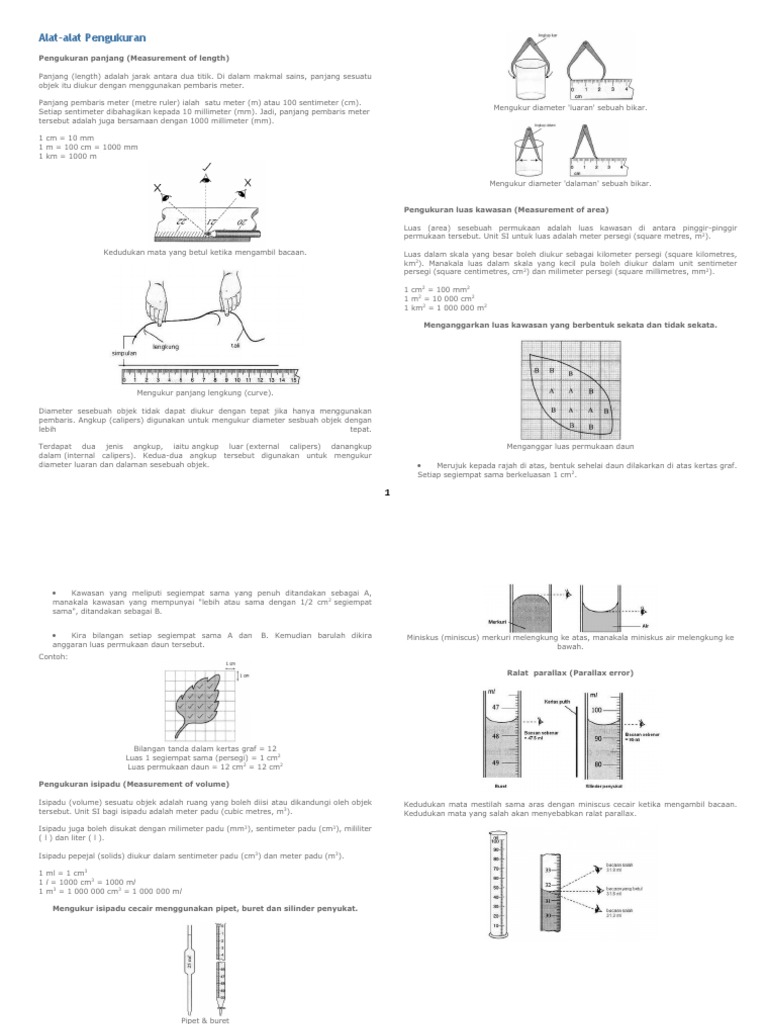 Nota Sains Tingkatan 1 | PDF
