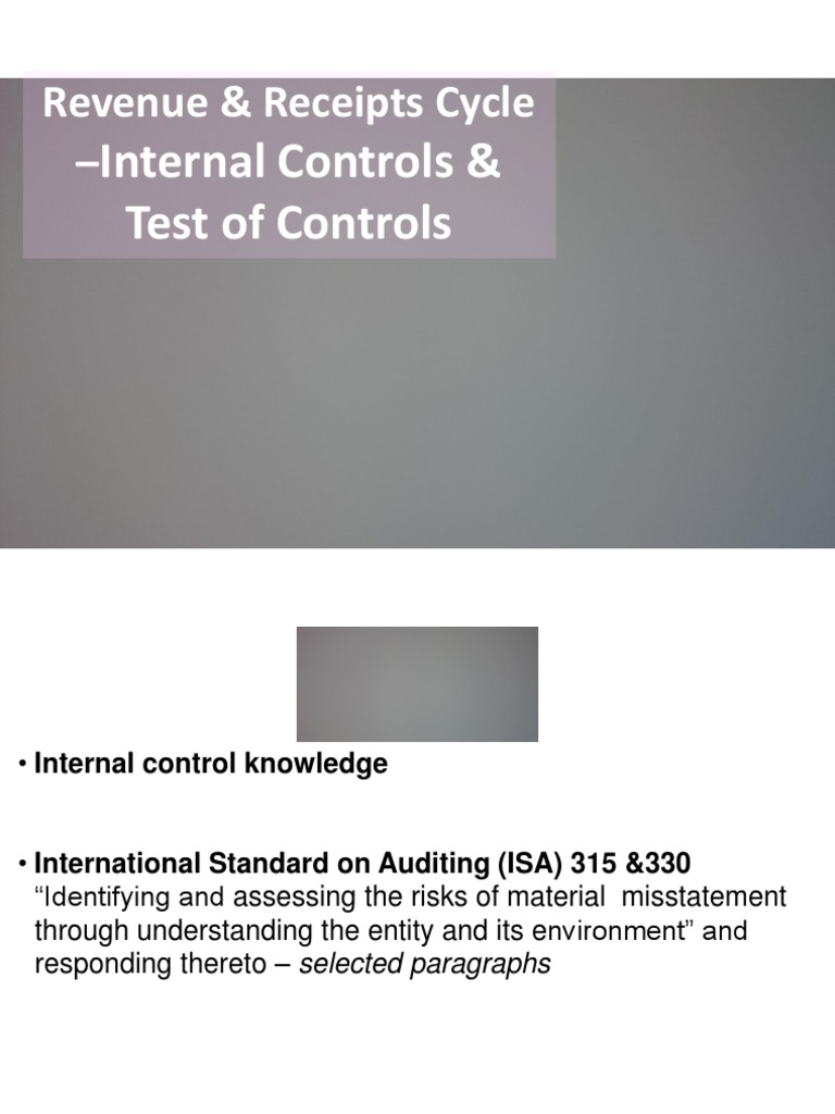 Revenue Cycle Internal Controls Overview | PDF | Debits And Credits ...