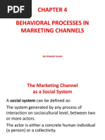Behavioral Process in Marketing Channels | PDF | Franchising | Perception