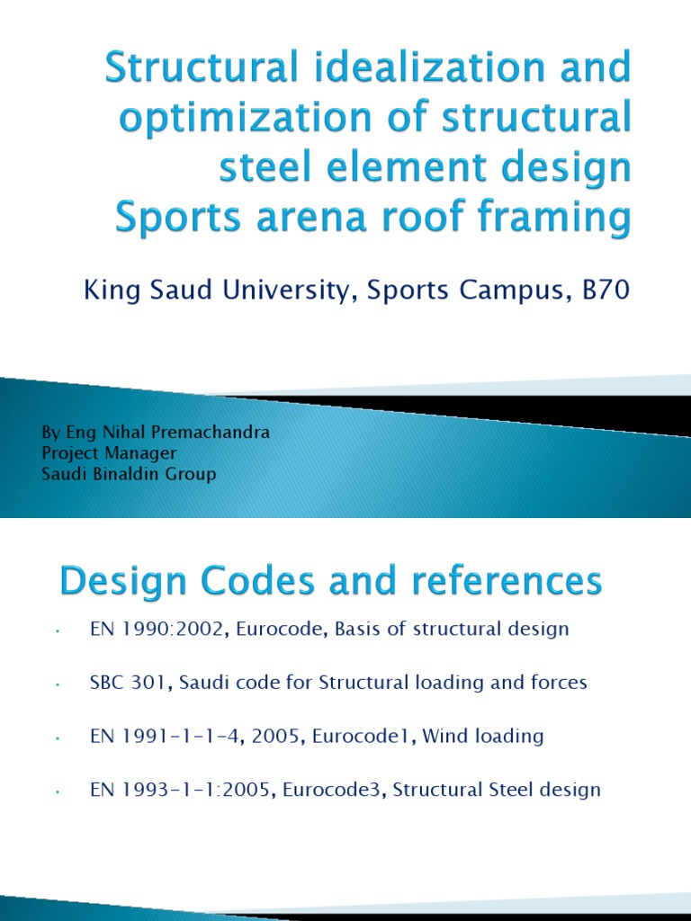 Structural Idealization and Optimization of SPort Arena-KSU | PDF | Truss | Welding