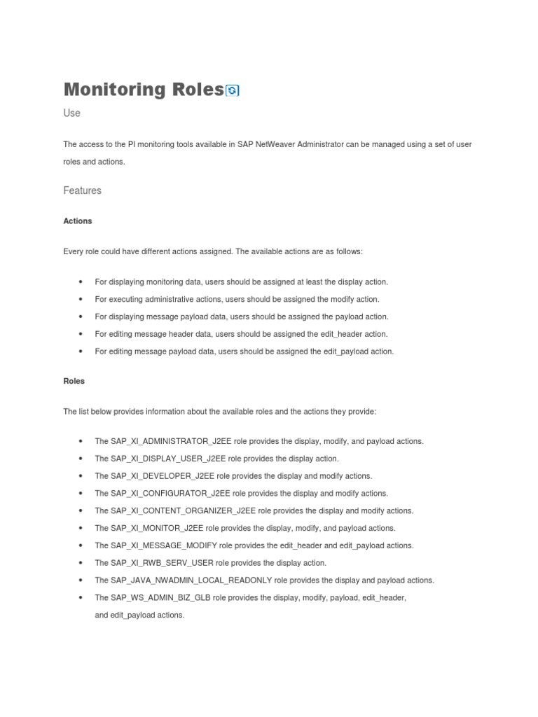 Monitoring Roles | PDF | Computer Networking | Computer Data
