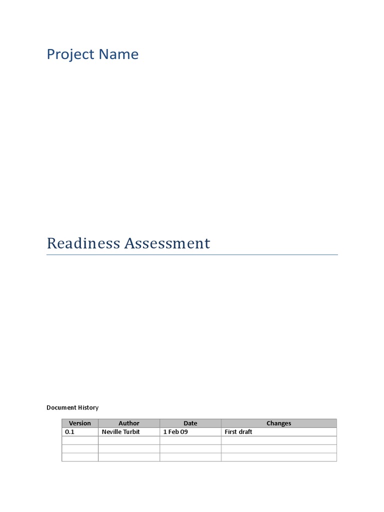Go Live Readiness Assessment.doc | Business Process | Information ...