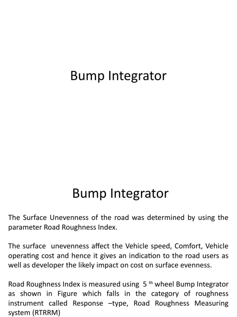 Bump Integrator | PDF