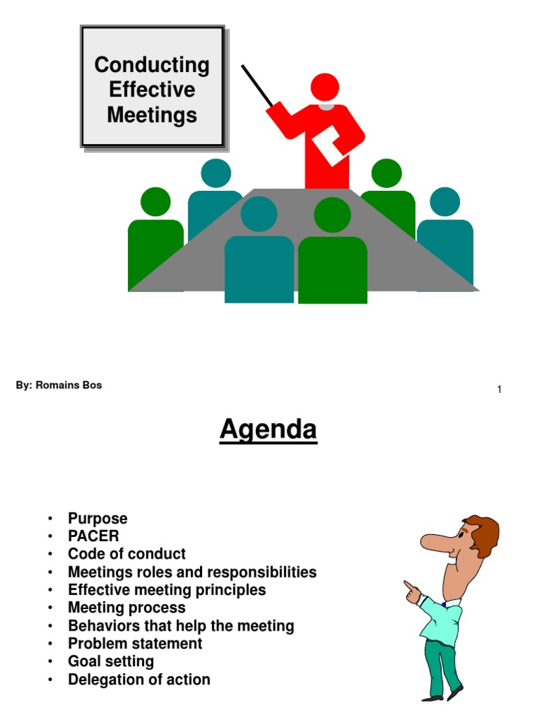 Conducting Effective Meetings | PDF | Goal Setting | Business Conducting Effective Meetings | PDF | Goal Setting | Business