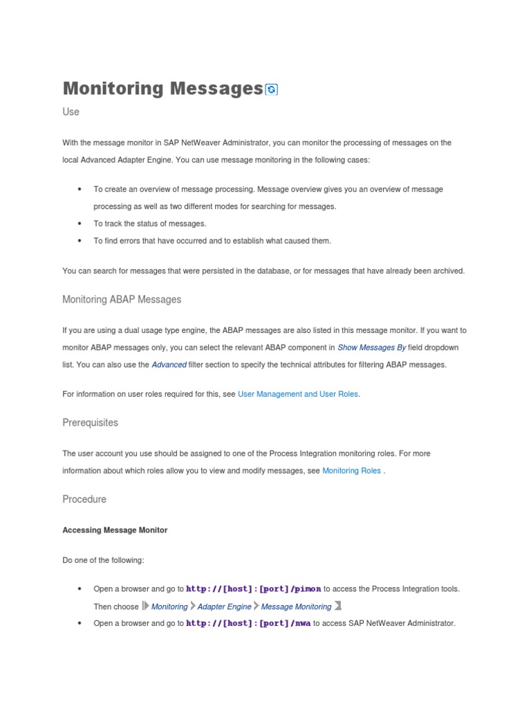 AEX Monitor Message Tracking Guide | PDF | Databases | Information Science