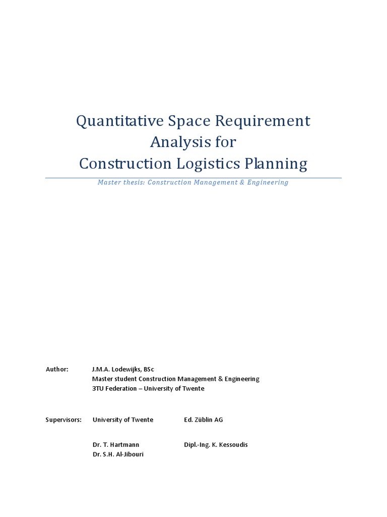 Logistic Planning | PDF | Logistics | Procurement