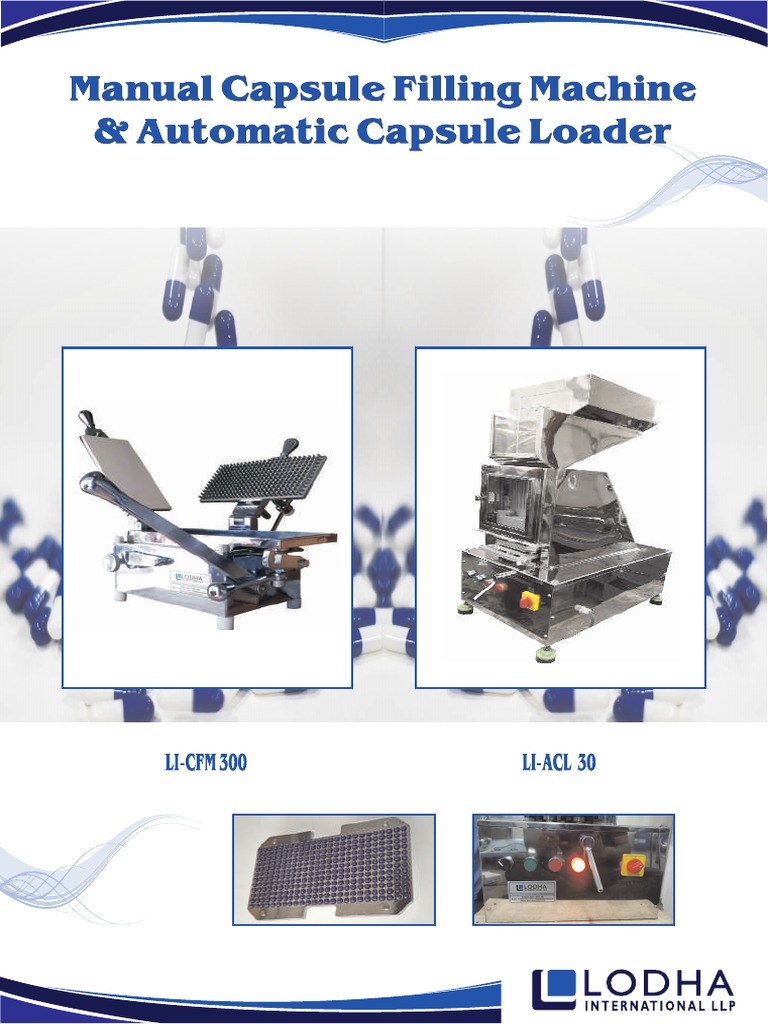 Manual Capsule Filling Machine | PDF | Industries | Pharmaceutical