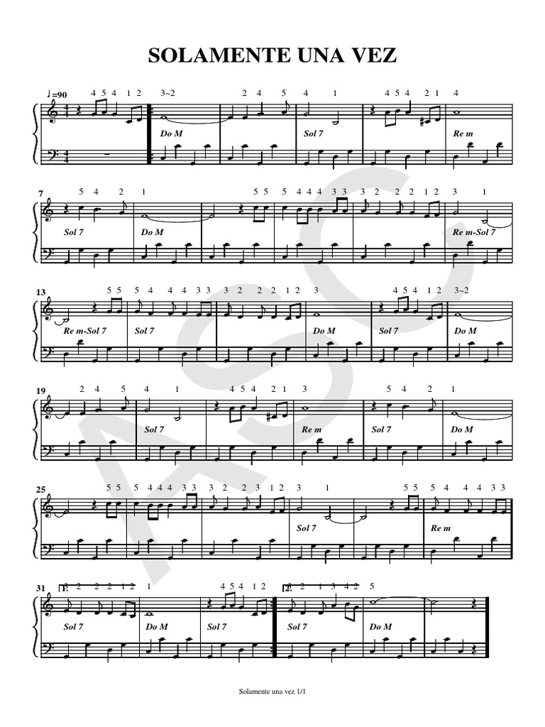 Solamente Una Vez | PDF