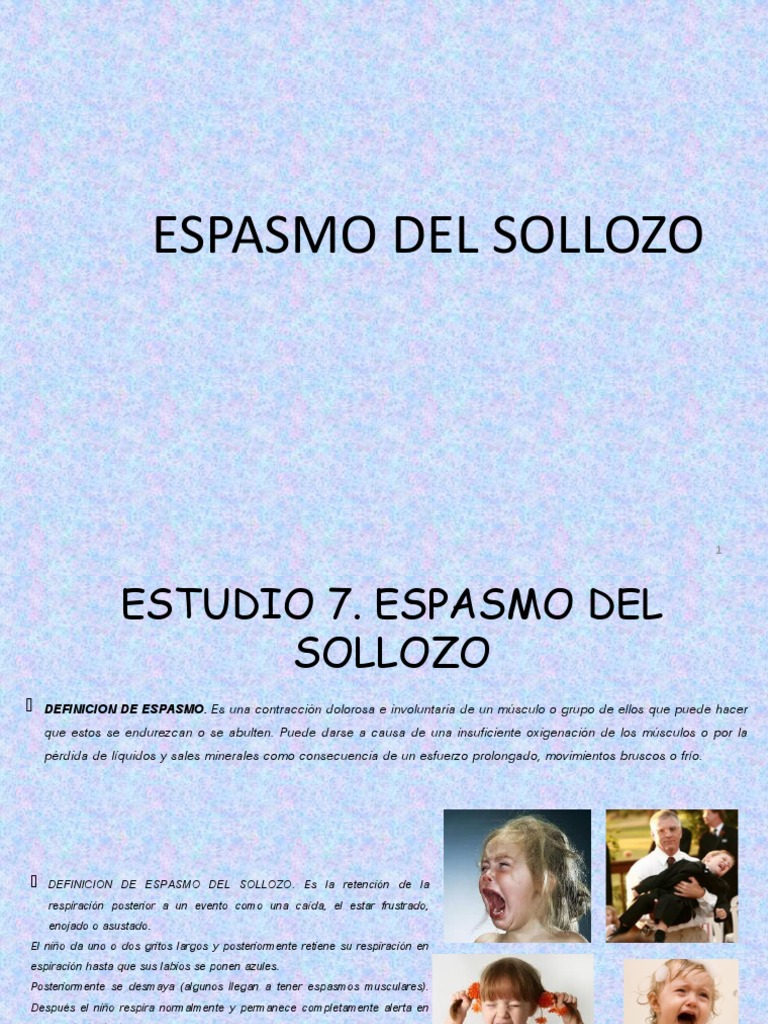 Espasmo Del Sollozo | PDF | Presión sanguínea | Especialidades Medicas