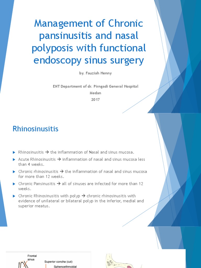 Management of Chronic Pansinusitis and Nasal Polypi With | PDF ...
